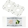 KFFKFF 2PCS Sink Protector Grid For Kitchen Sink 13.7"x11.6" Stainless ...