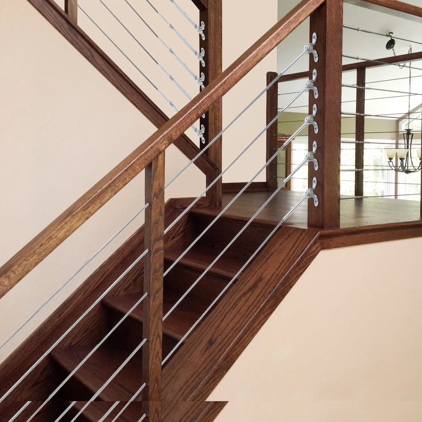 SKYSHALO 30 Pack T316 Stainless Steel Adjustable Angle 1/8" Cable ...