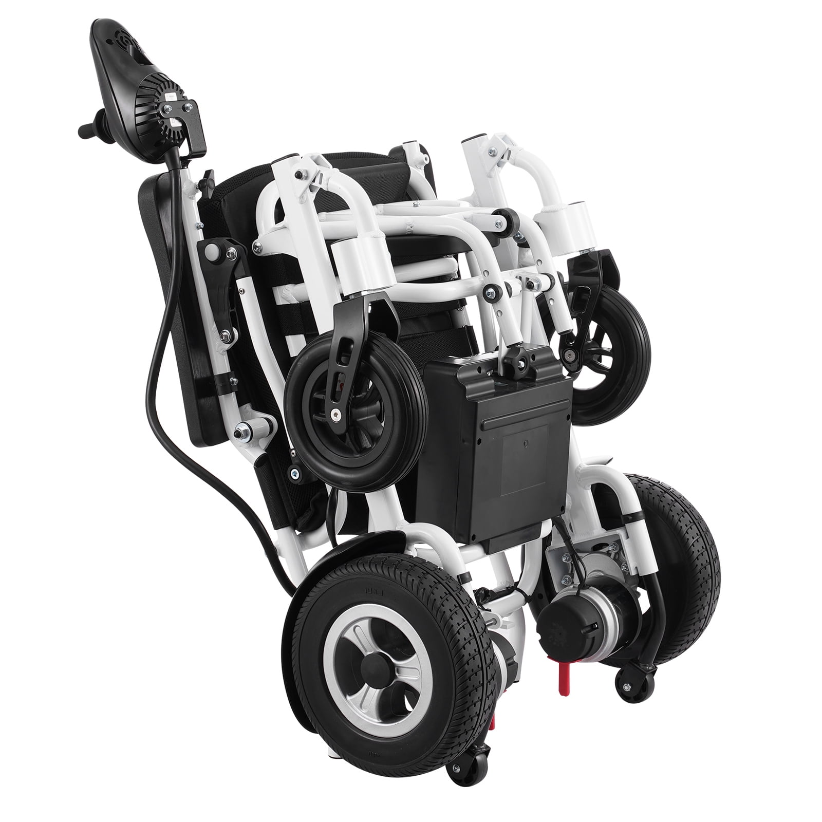 KFFKFF 300 lbs Folding Electric Wheelchair 20 in Wide Motorized Power ...