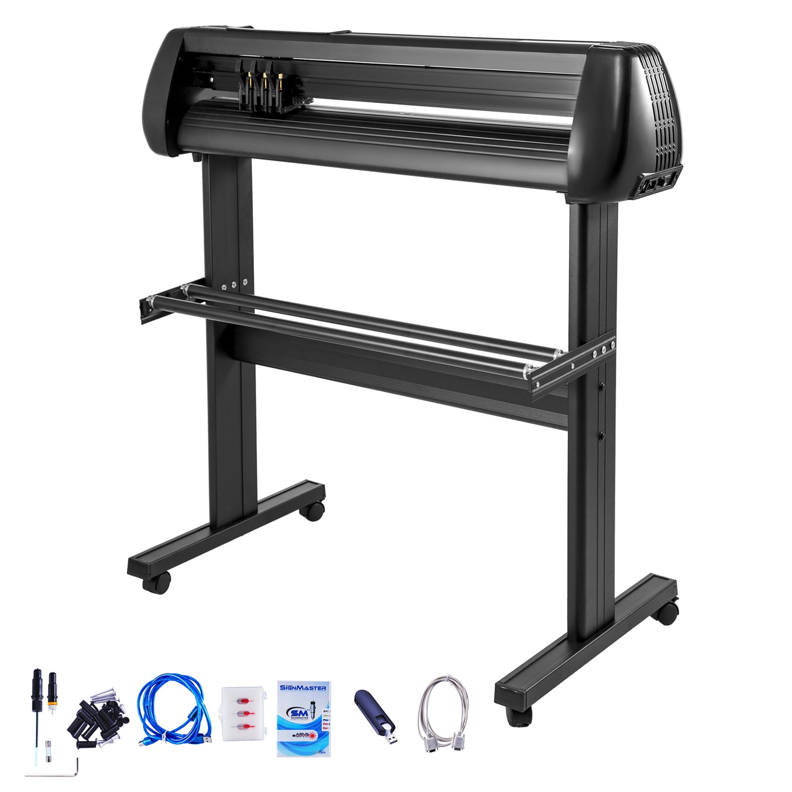 KFFKFF 34 Inch Vinyl Cutter, 870mm Vinyl Cutting Plotter Paper Feed for ...