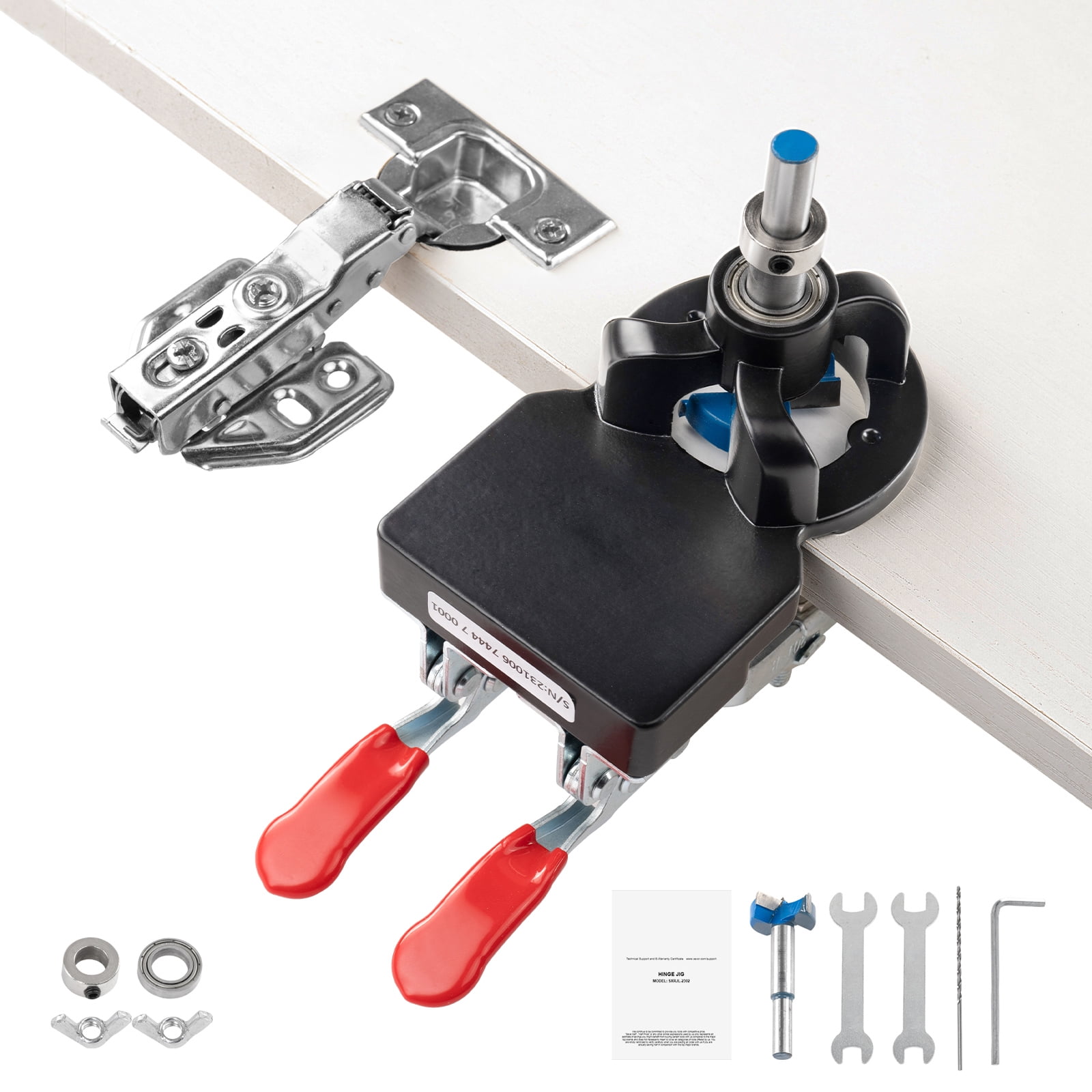 KFFKFF 35mm Concealed Door Hinge Jig, Accurate Locking Cabinet Hinge ...