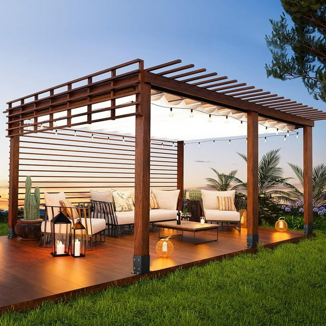 KFFKFF 4 Pack 4x4 Post Base Brackets Heavy Duty Wood Post Fence Post ...