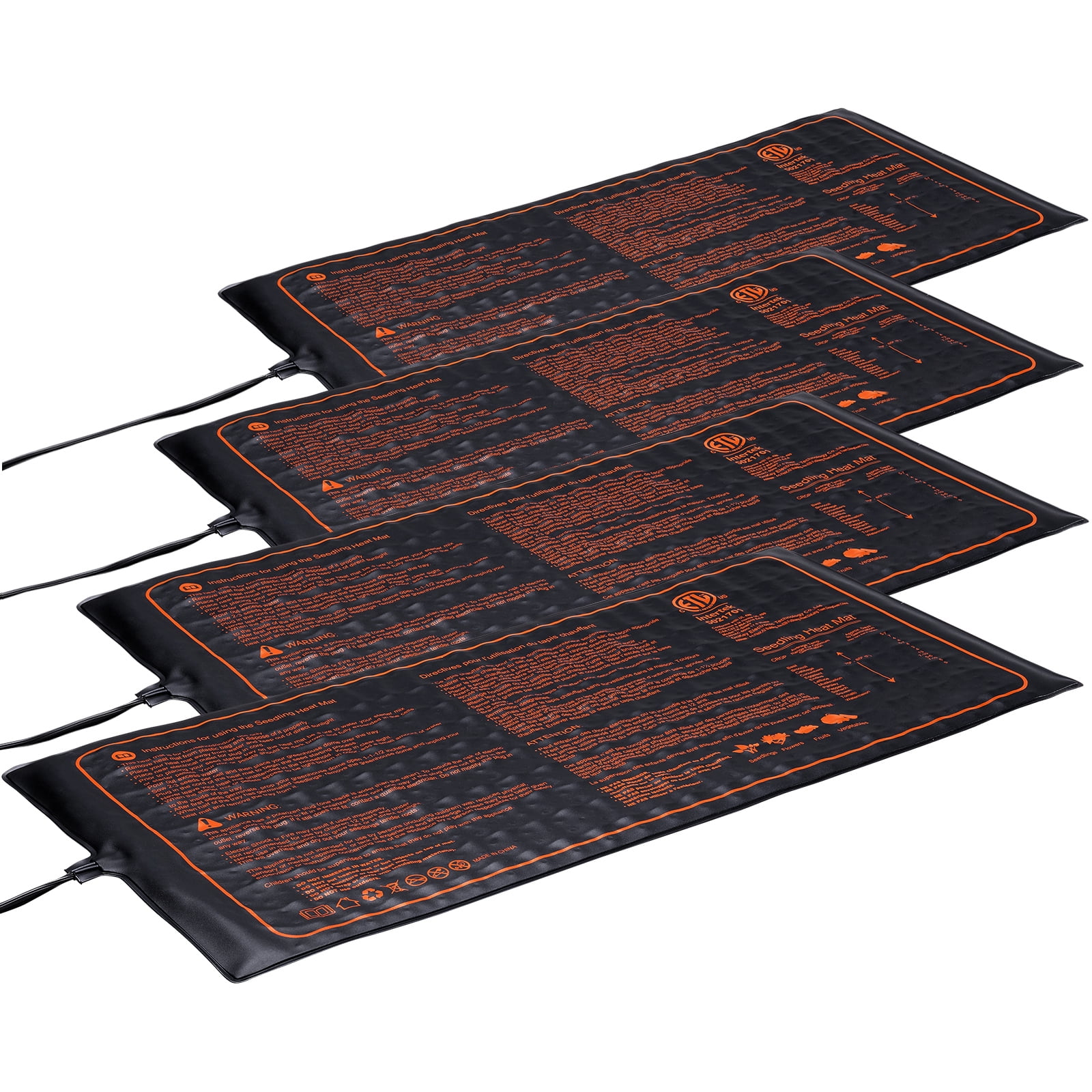 SKYSHALO 4 Set Seedling Warming Mat 10"x 20.75", MET-Certified ...