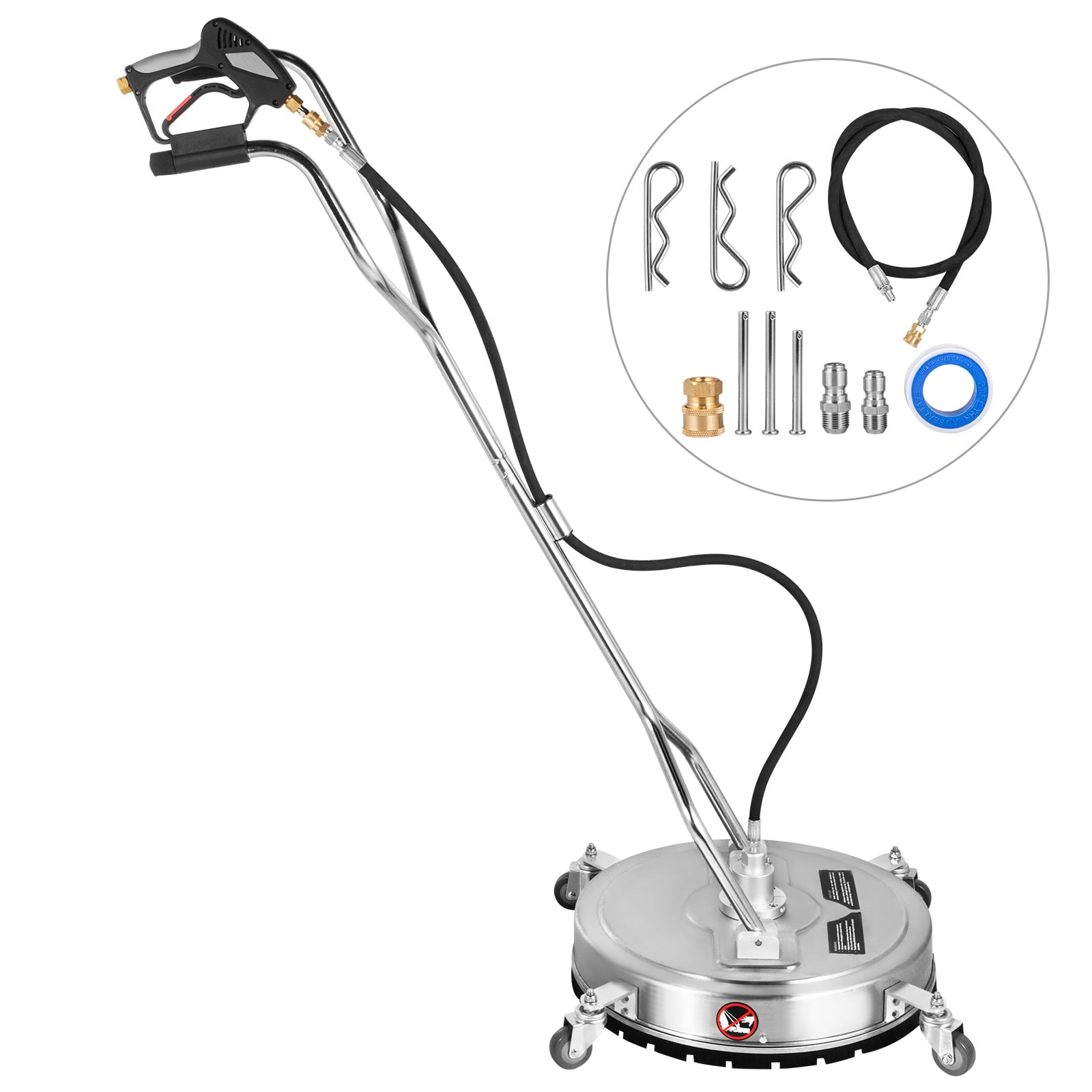 SKYSHALO 4000psi Pressure with 3/8 Quick Connector Surface Cleaner W ...