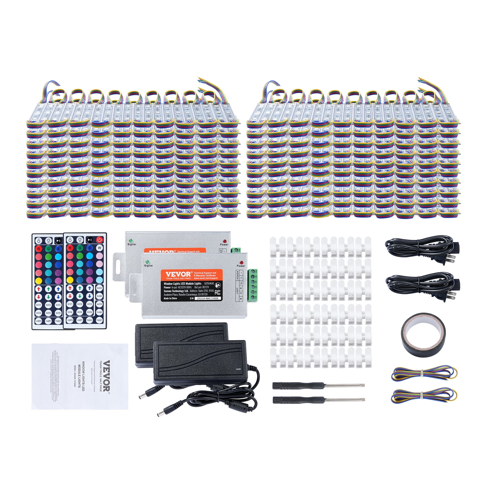 KFFKFF 400PCS LED Storefront Lights with 207 ft of LED Module Lights ...