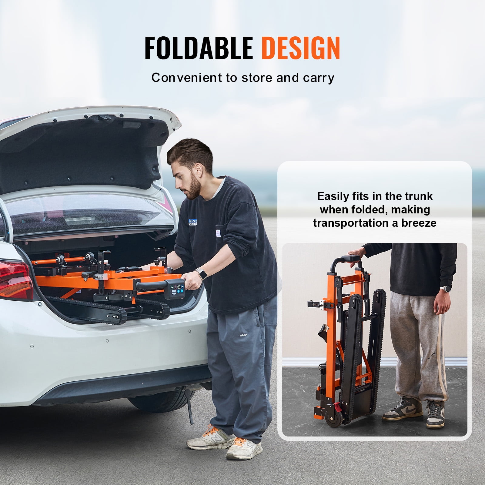 SKYSHALO 450 lbs Electric Stair Climbing Machine for Wheelchair ...