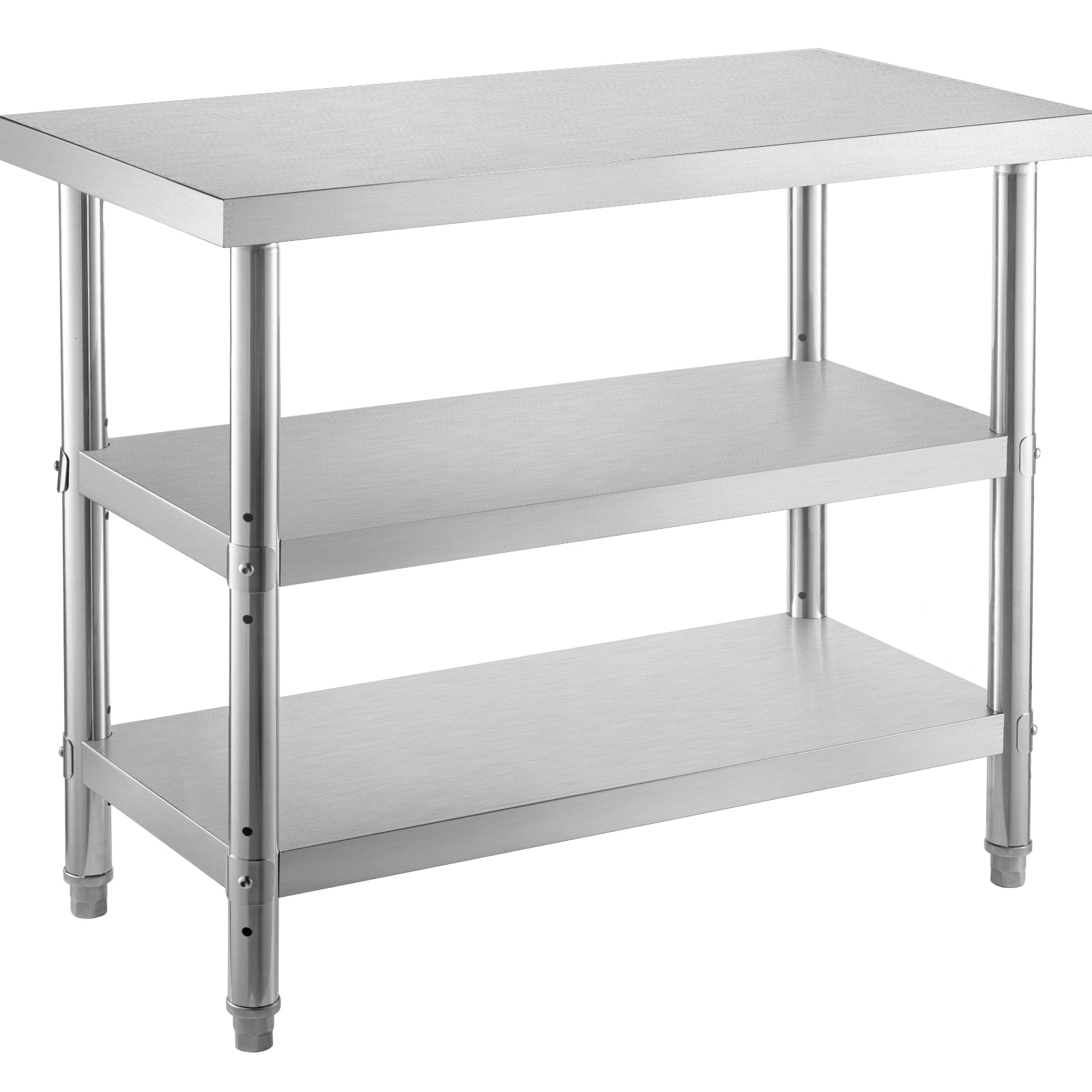 KFFKFF 48" x 14" Adjustable Under-Rack Stainless Steel General Purpose ...