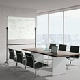 KFFKFF 48 x 32 inch Rolling Magnetic Whiteboard Double-sided Mobile ...