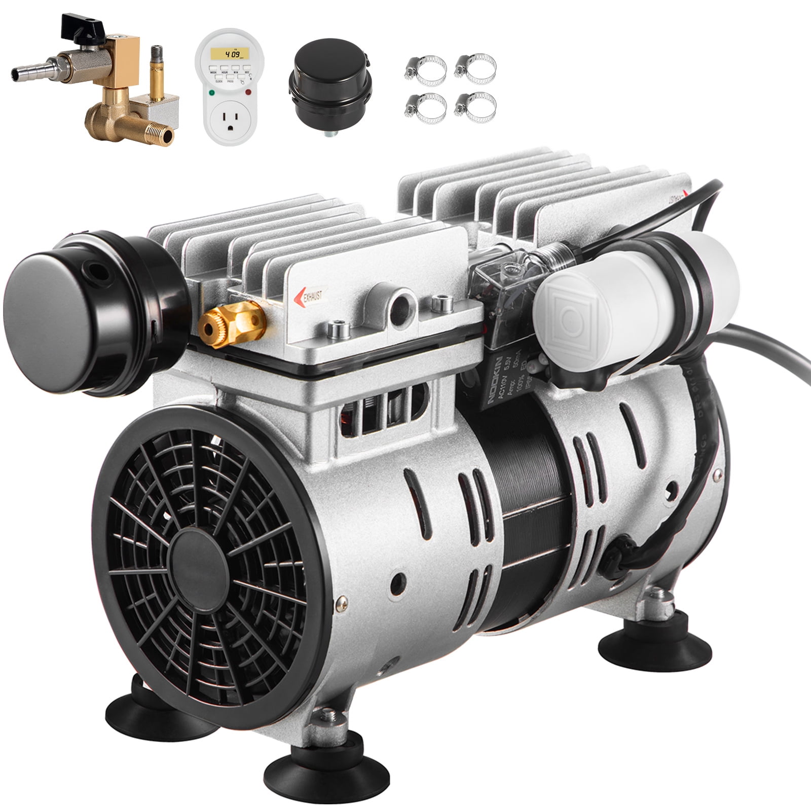 KFFKFF Pond Aerator 550W, 3/4 HP, 5.2CFM, Aeration Kit for 1-3 Acre, 50 ...