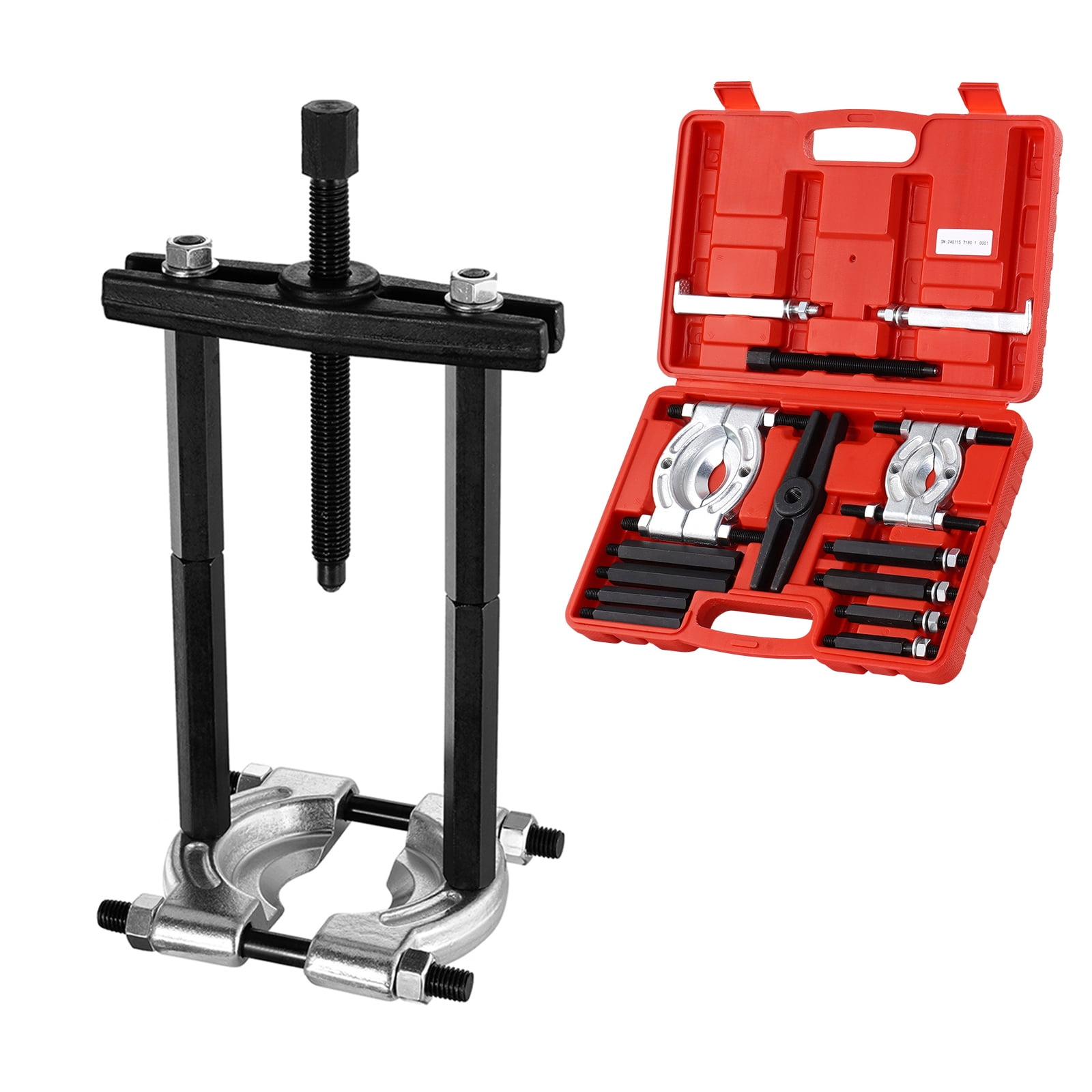 KFFKFF 5 Ton 14 PCS Bearing Puller Set Bearing Separator Splitter Tool ...