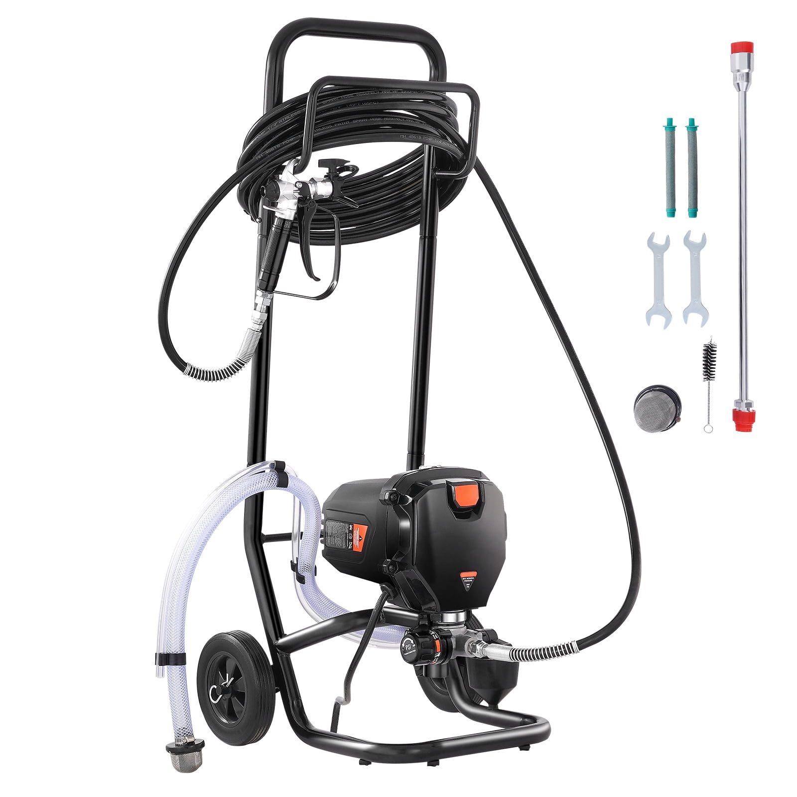 KFFKFF 750W Mobile Airless Paint Sprayer, 3000PSI Electric Sprayer for Efficient Painting ...
