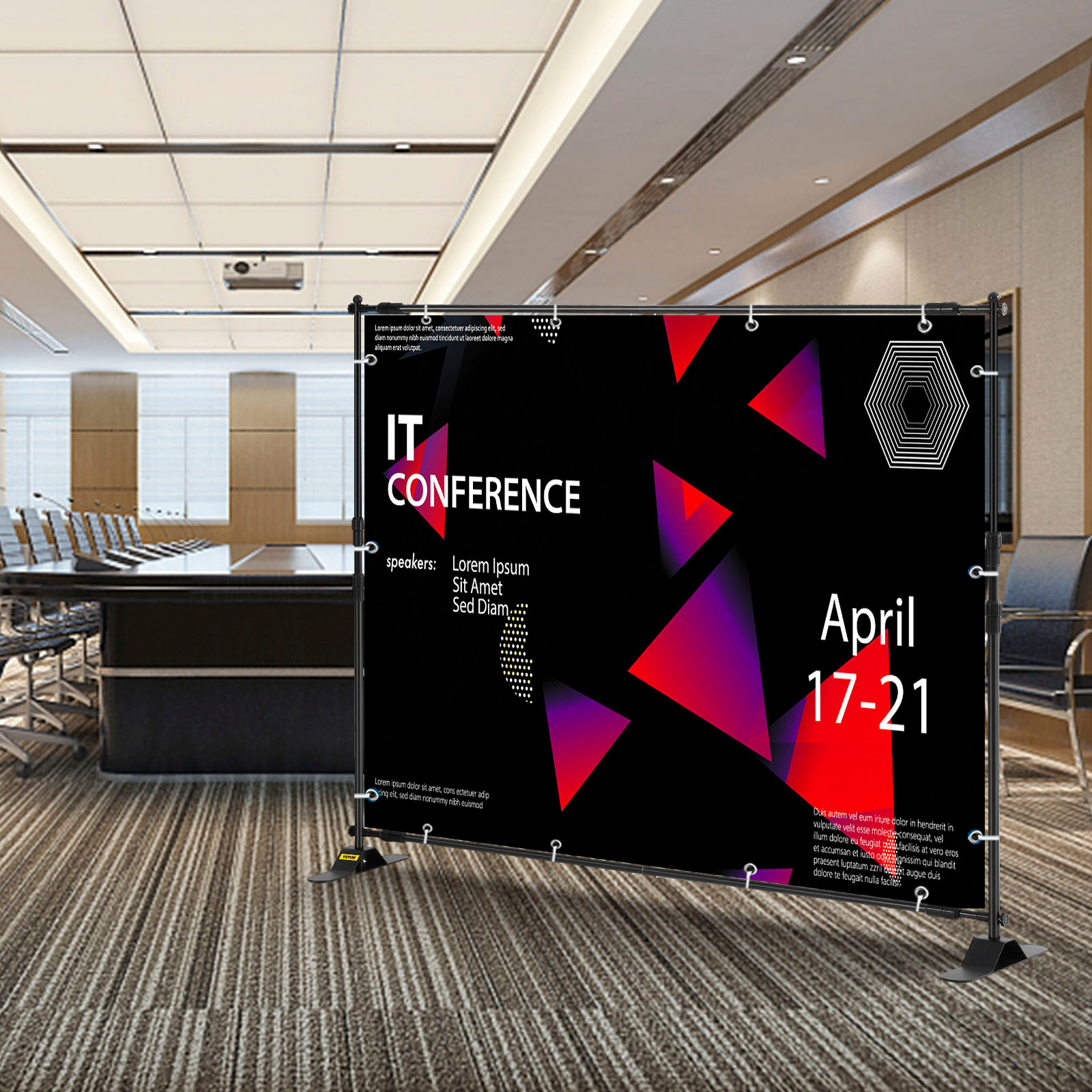 InstaHibit Popup Promotional Counter Table Booth Portable Demo Display ...