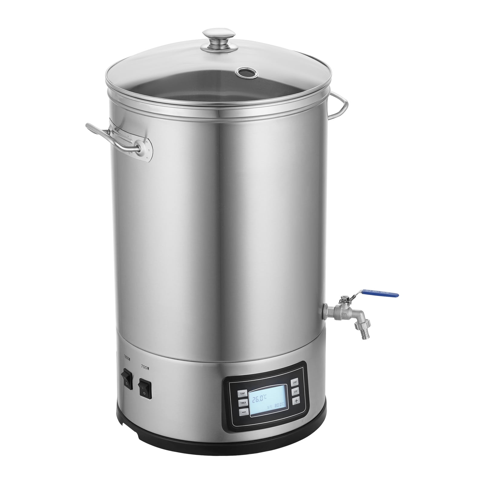 KFFKFF 8 Gallon Kettle Set Stainless Steel Beer Kettle with Accessories ...
