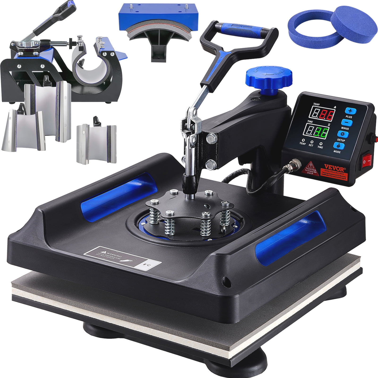 KFFKFF 8-in-1 Heat Press, 15x15 Swing Away Design, Digital T-Shirt ...