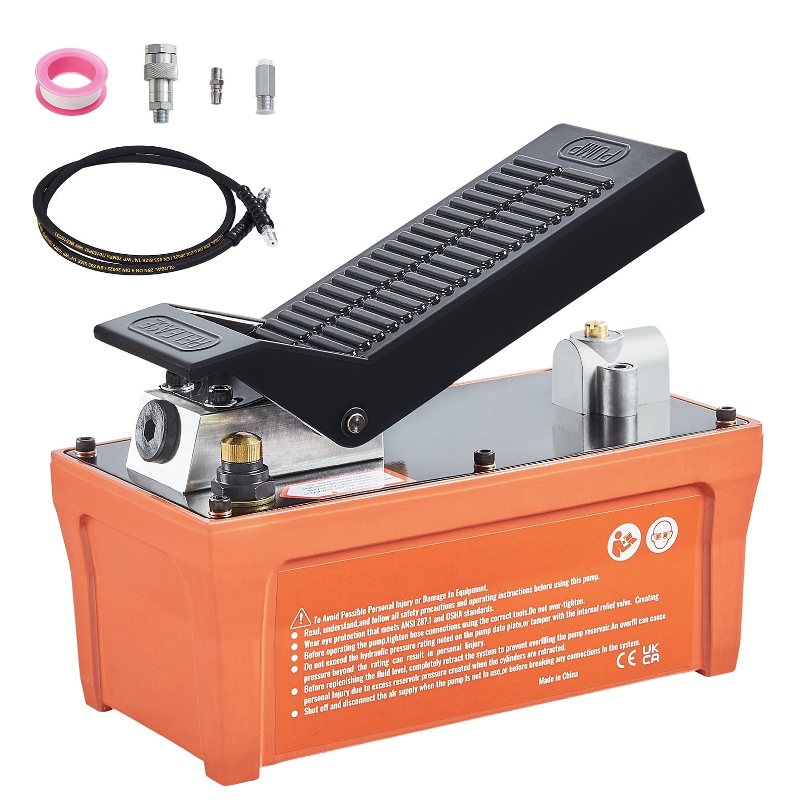 KFFKFF Air Hydraulic Pump Foot Operated Pump 10,000PSI 98in?? 6.6ft ...