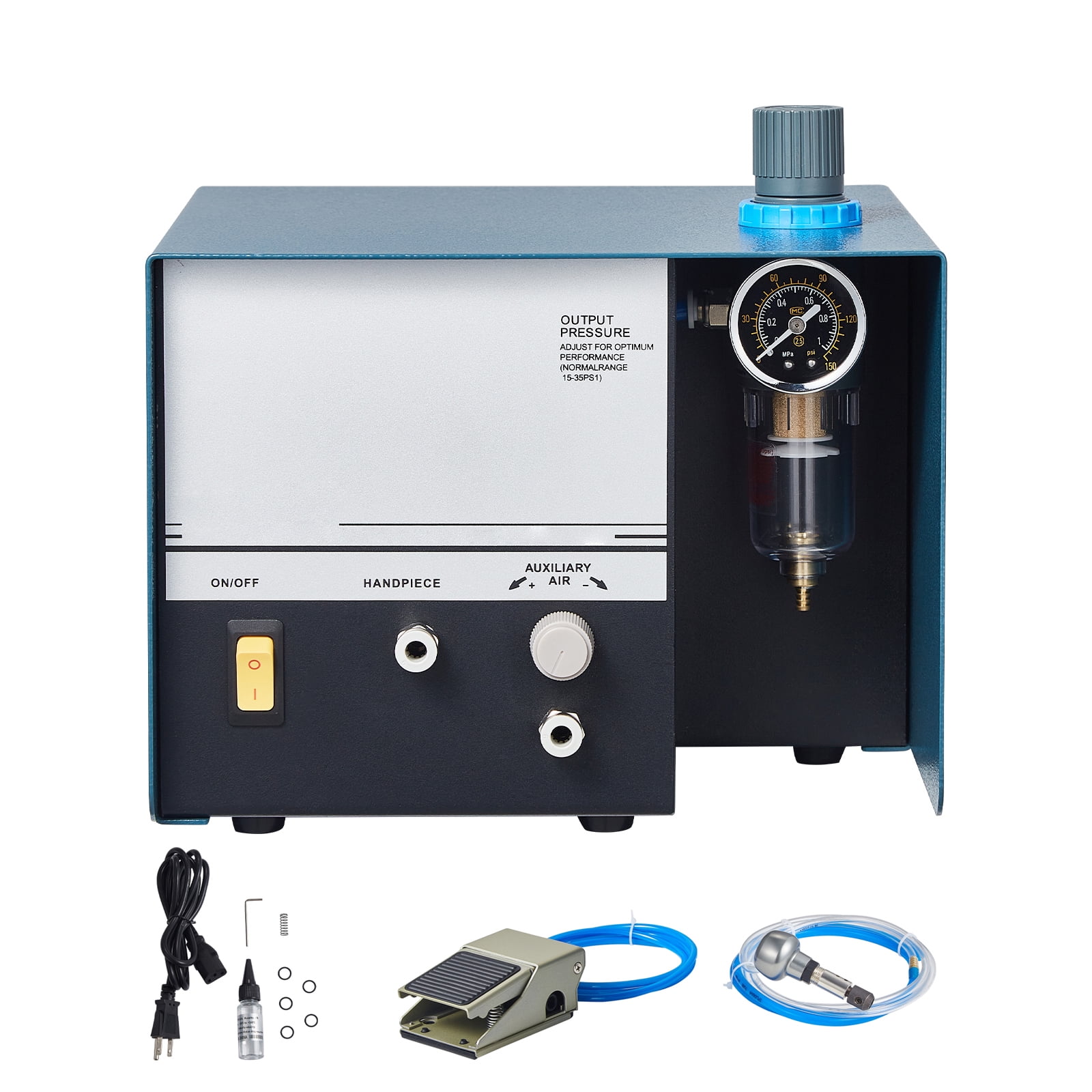 KFFKFF Air-Powered Jewelry Engraving Tool, 28000 RPM, 80W, Single-Head ...