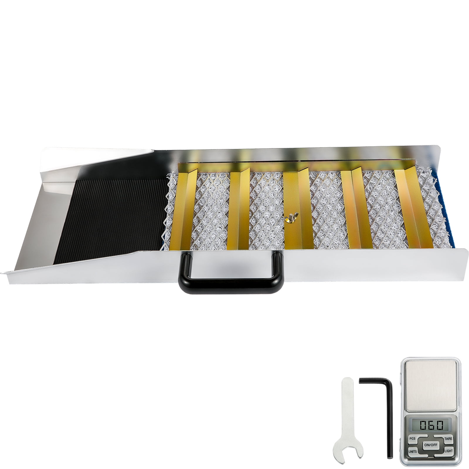 KFFKFF Aluminum Alloy Sluice Box, Compact 24" Mini Sluice Boxes for ...