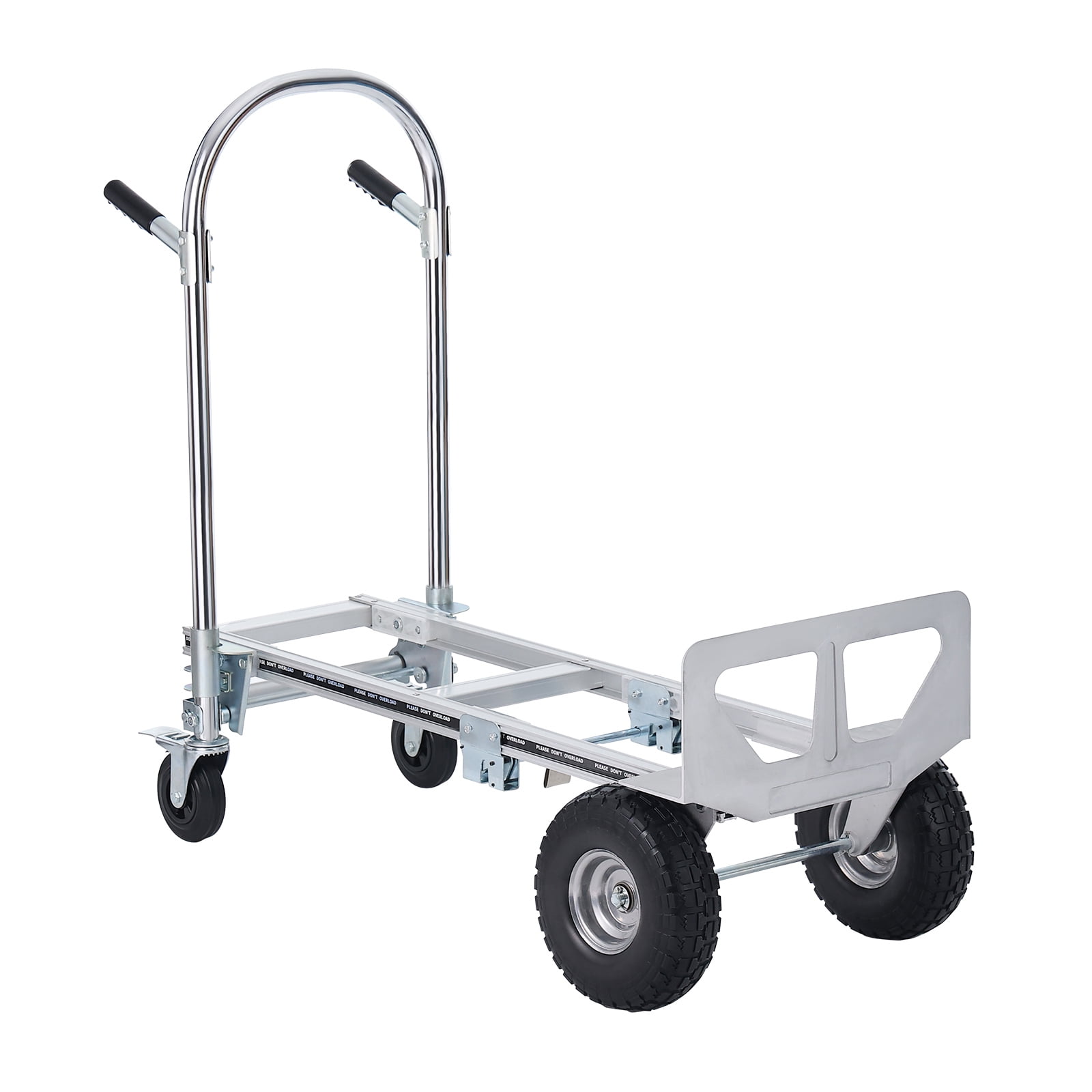 KFFKFF Aluminum Convertible Hand Truck, Dual-Function 1000 lbs Load ...