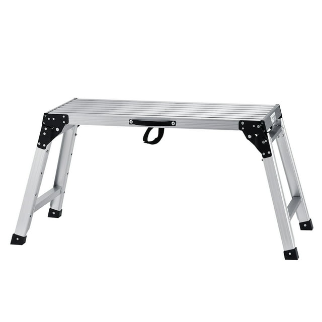 SKYSHALO Aluminum Folding Work Platform Non-Slip Bench 330 lbs ...