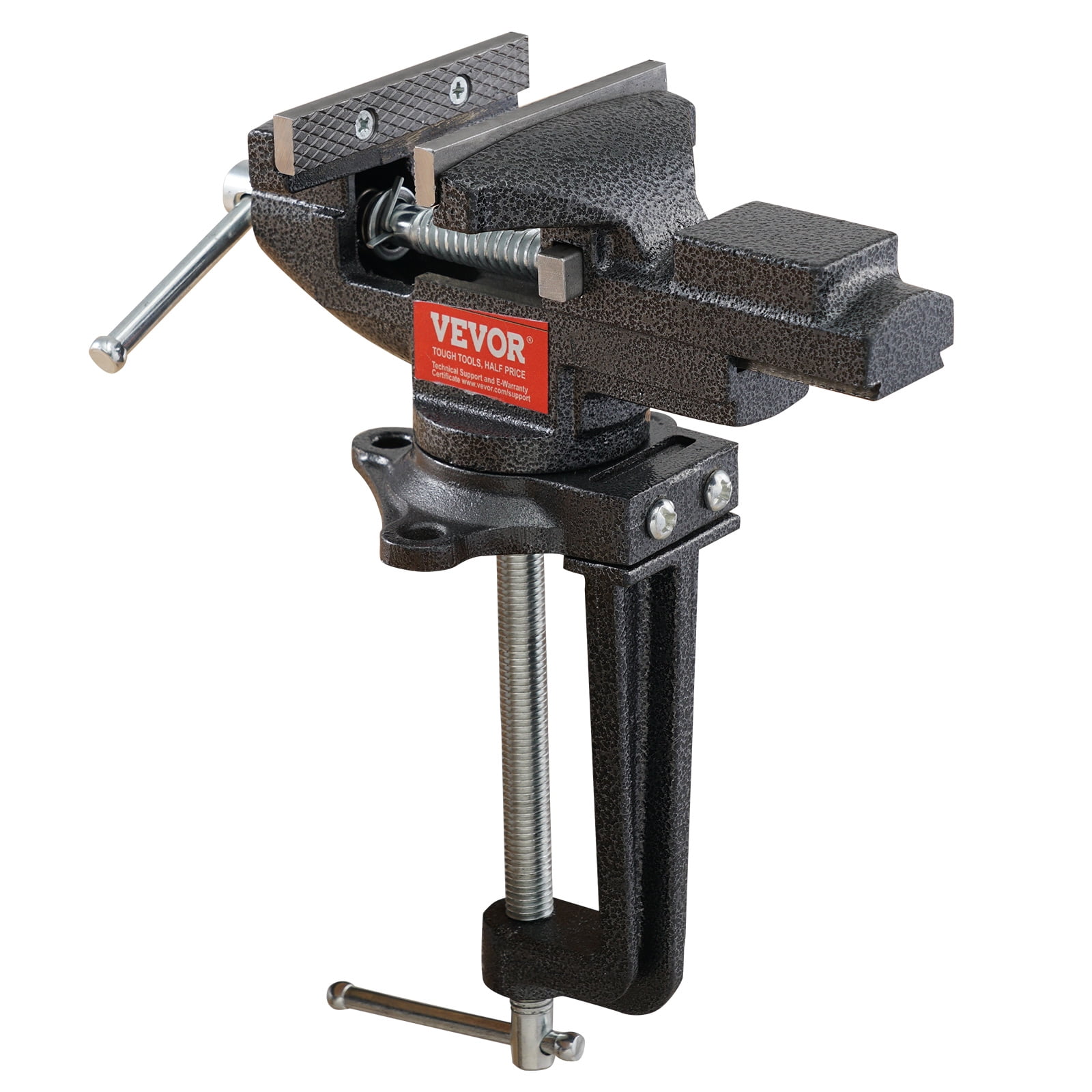 SKYSHALO Bench Vise 2.2 inch Dual-Purpose Table Vise for Workbench 360 ...