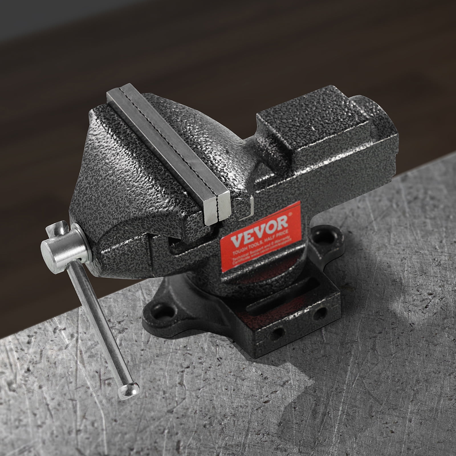 SKYSHALO Bench Vise 2.2 inch Dual-Purpose Table Vise for Workbench 360 ...