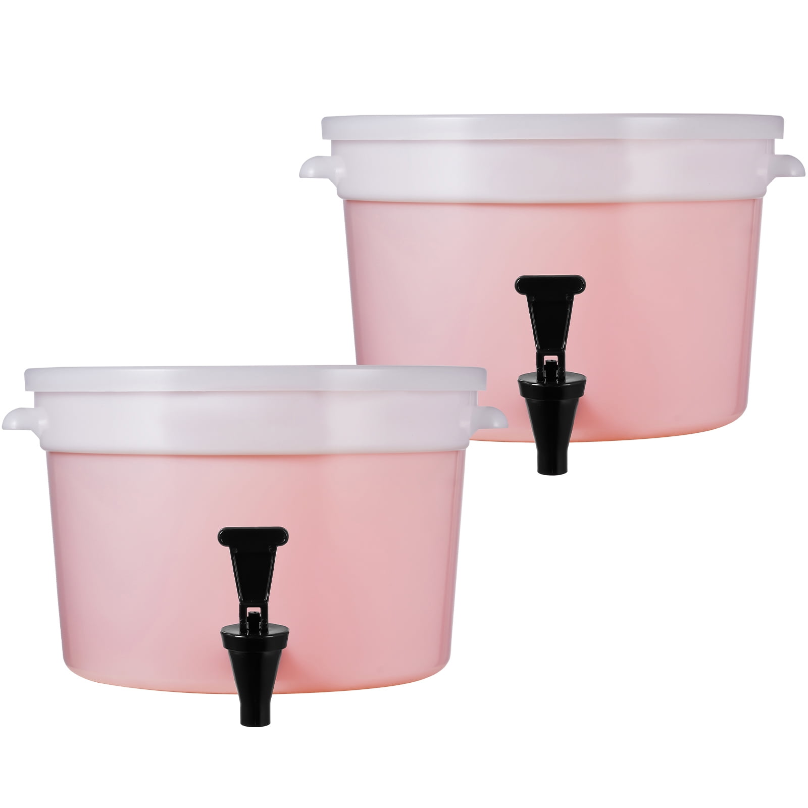KFFKFF Beverage Server, Dual 3-Gallon Dispensers, Plastic, with Tap ...