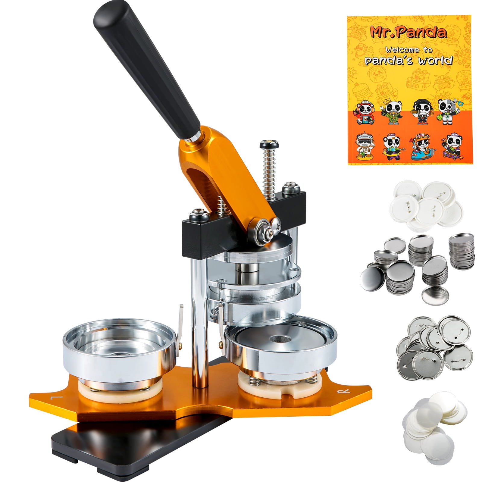 SKYSHALO Button Making Machine Badge Pin Machine 3 Inch 75mm 100 Free ...