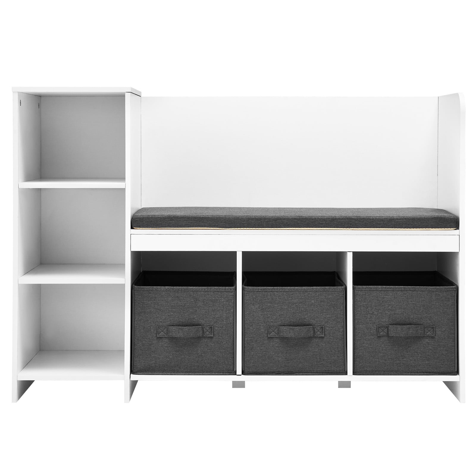 KFFKFF Children's Reading Corner Bench, Bookshelf for Toddlers with ...