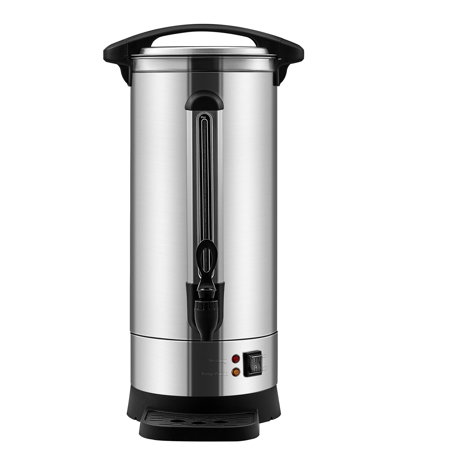 KFFKFF Commercial Coffee Urn 110 Cup Stainless Steel Coffee Dispenser ...