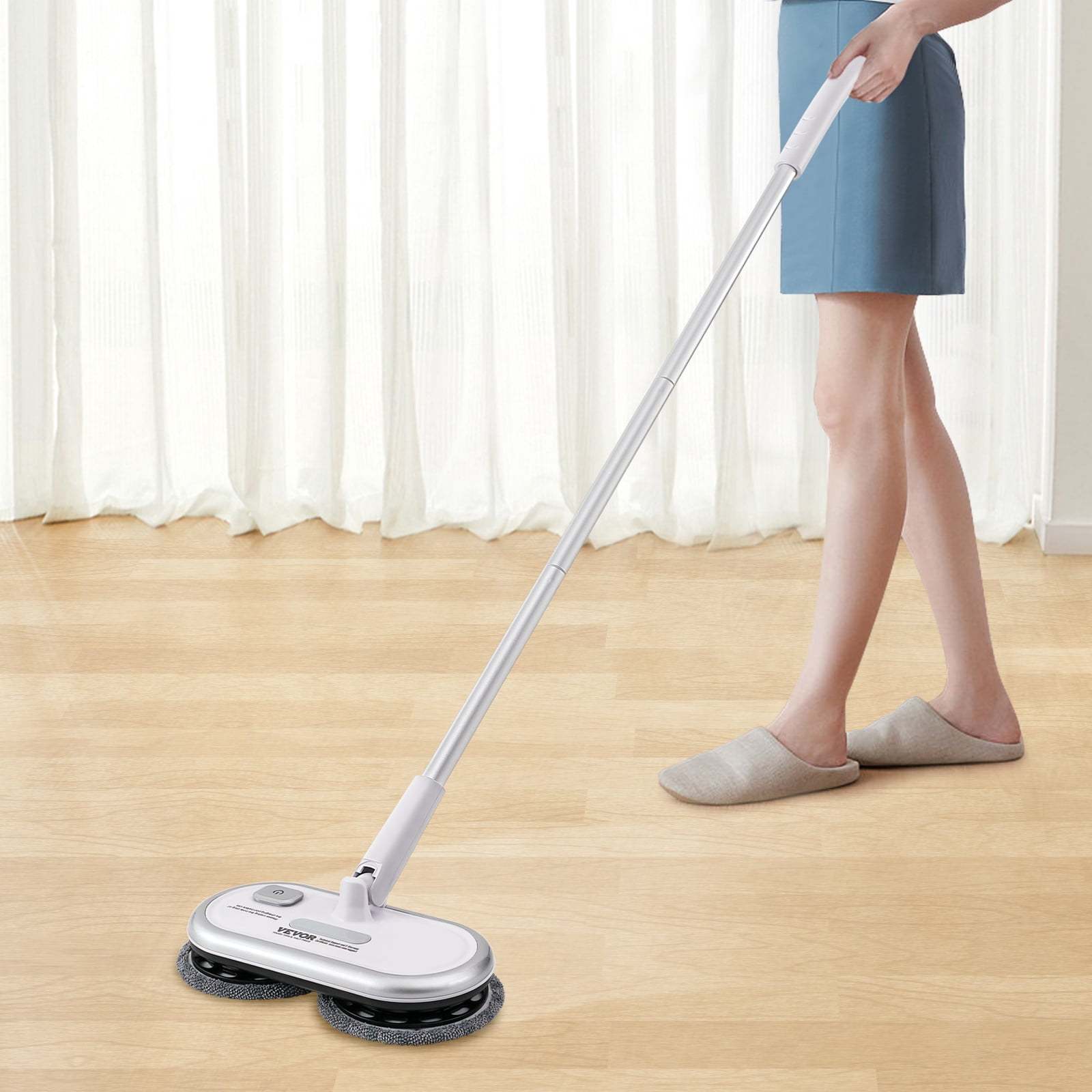 SKYSHALO Cordless Electric Mop Electric Spin Mop Floor Cleaning Dual ...