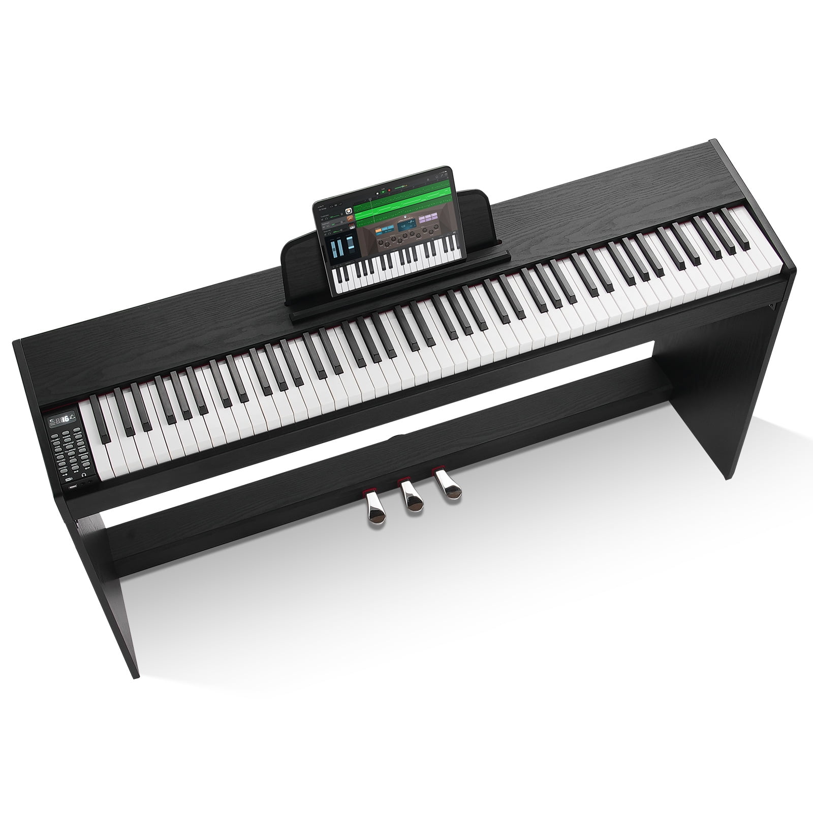 KFFKFF Digital Piano, 88-Key Weighted Action, Electric Dual Keyboard ...