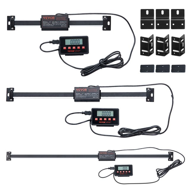 SKYSHALO Digital Readout 3 Axis DRO Display Kit 6'' & 12'' & 24 ...