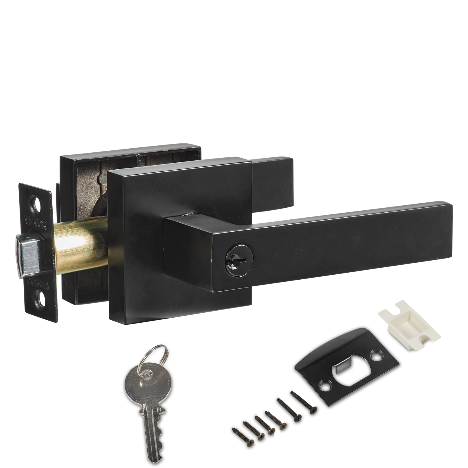 Constructor PRELUDE Passage Door Lever Handle Lock Set for Hallway and ...