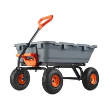Tricam Gorilla Carts GCY-5, 5 Cu ft. Poly Garden Wheel Cart - Pack of 8 ...
