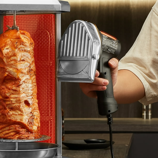 SKYSHALO Electric Shawarma Cutter with 2 Blades Turkish Doner Kebab ...