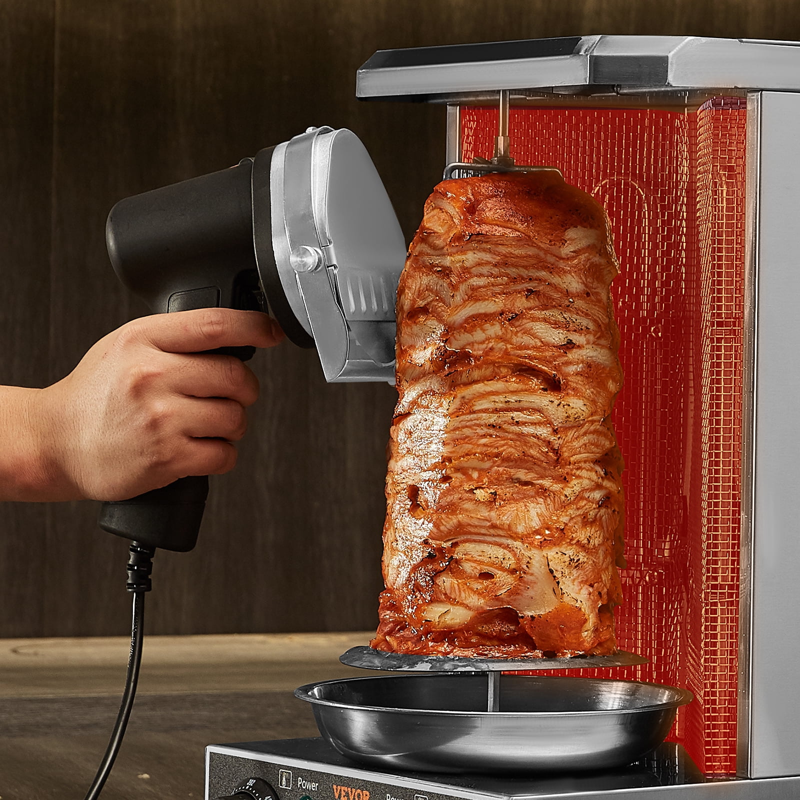 Free Shipping! SKYSHALO Electric Shawarma Knife with 2 Blades Turkish ...