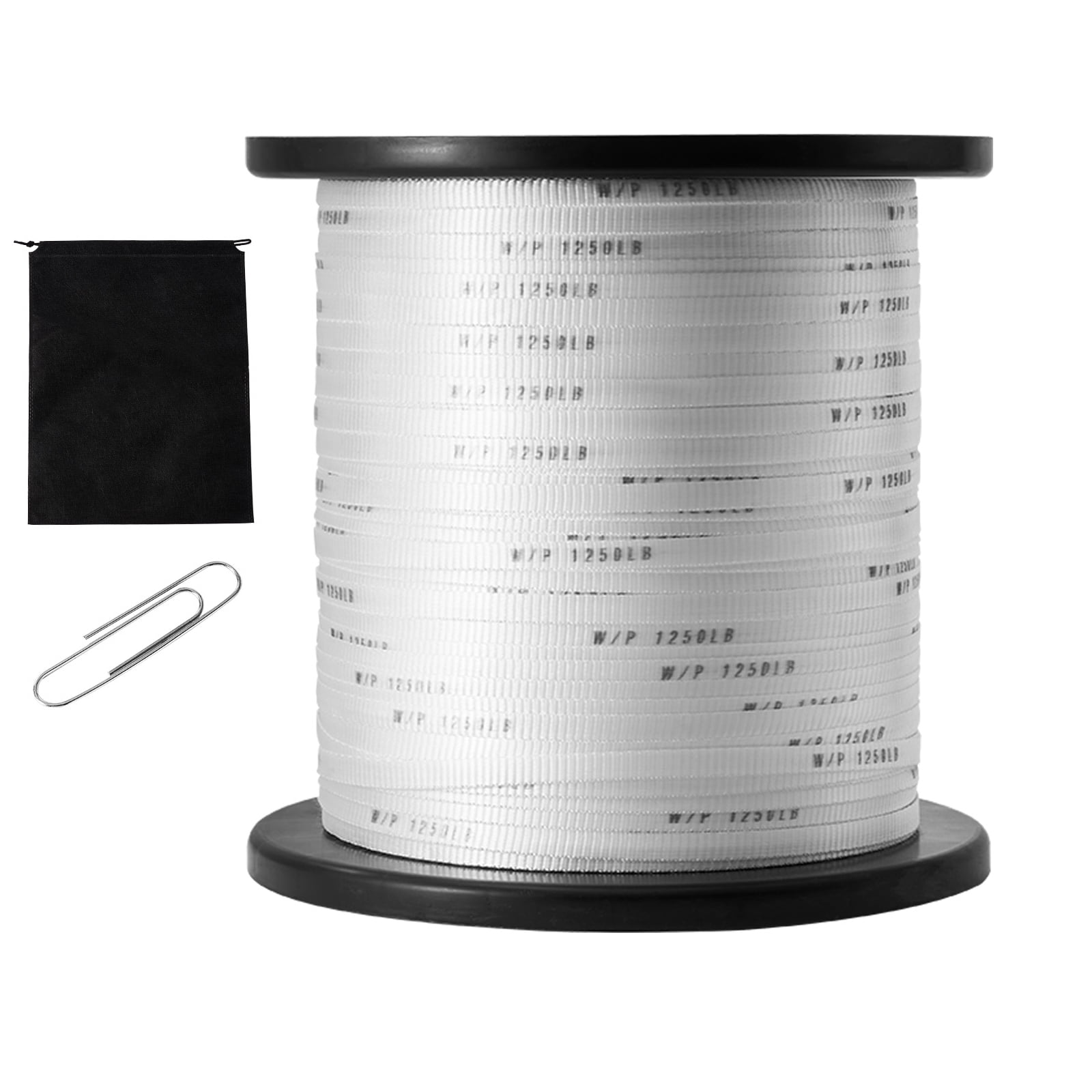 KFFKFF Flat Polyester Rope, 0.5" Width, 1053ft Length, 1250 Pound Force ...