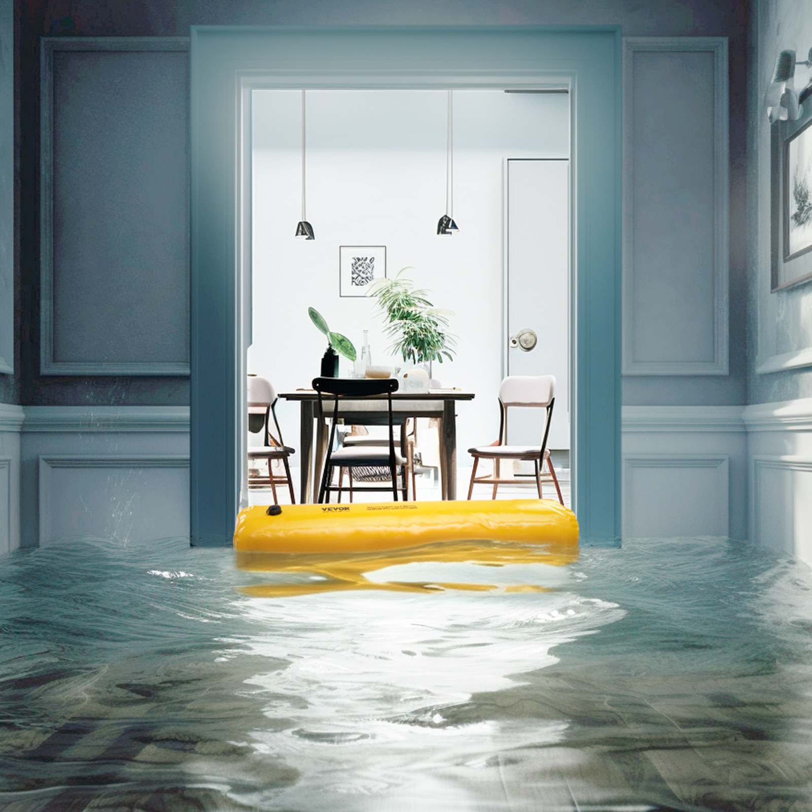 Quick Dam Grab and Go Flood Kit includes (5)- 5ft Flood Barriers (10 ...