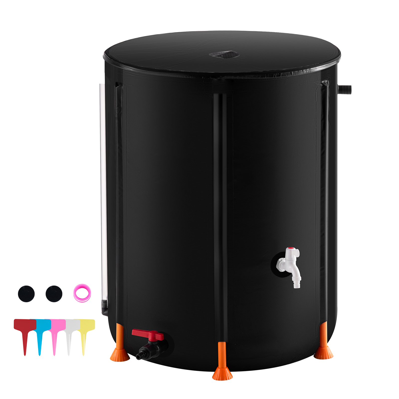 Algreen Athena 50 Gallon Outdoor Rain Water Collection Drum with Spigot ...