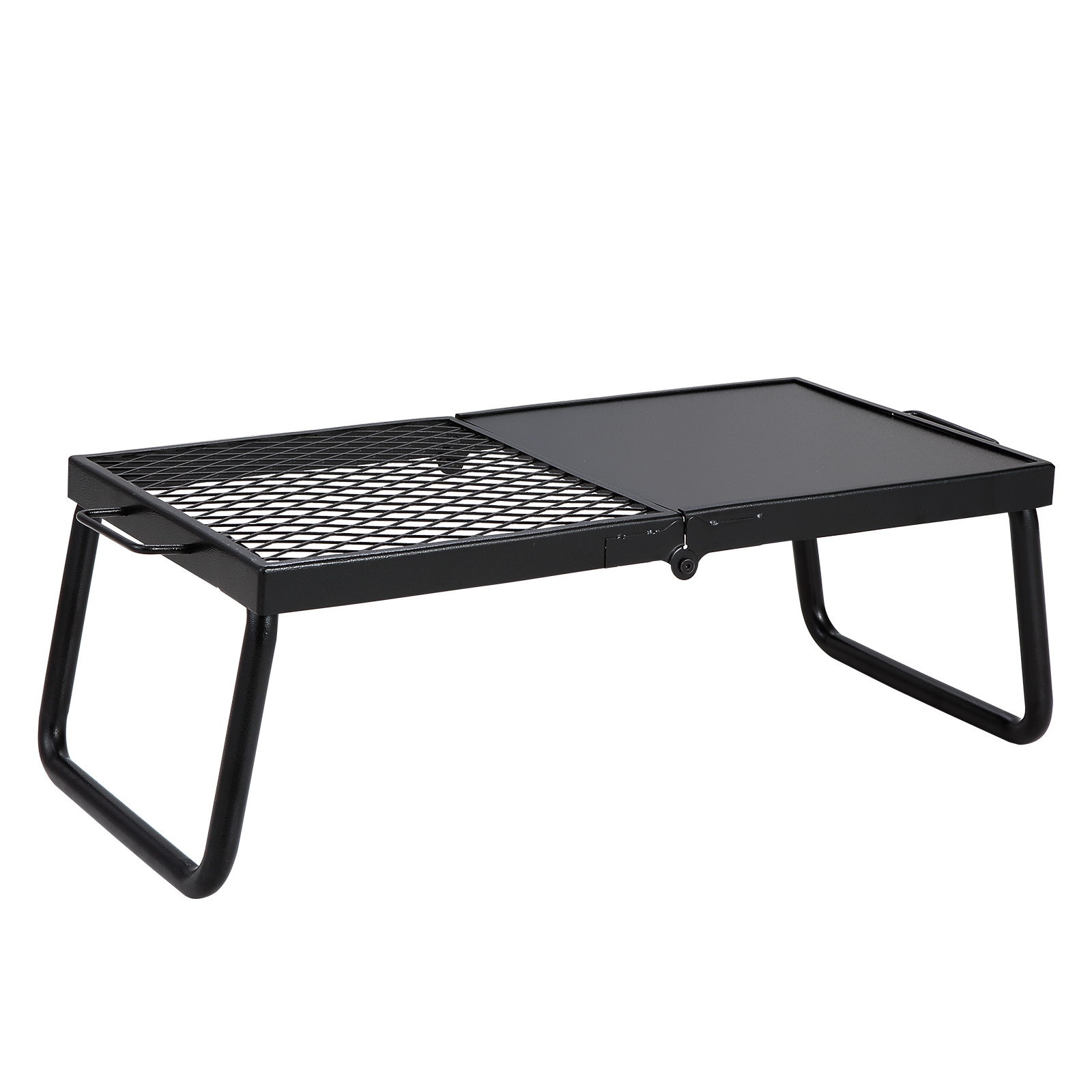 Lodge Cast Iron 12" Charcoal Camping Round Kickoff Grill - Walmart.com