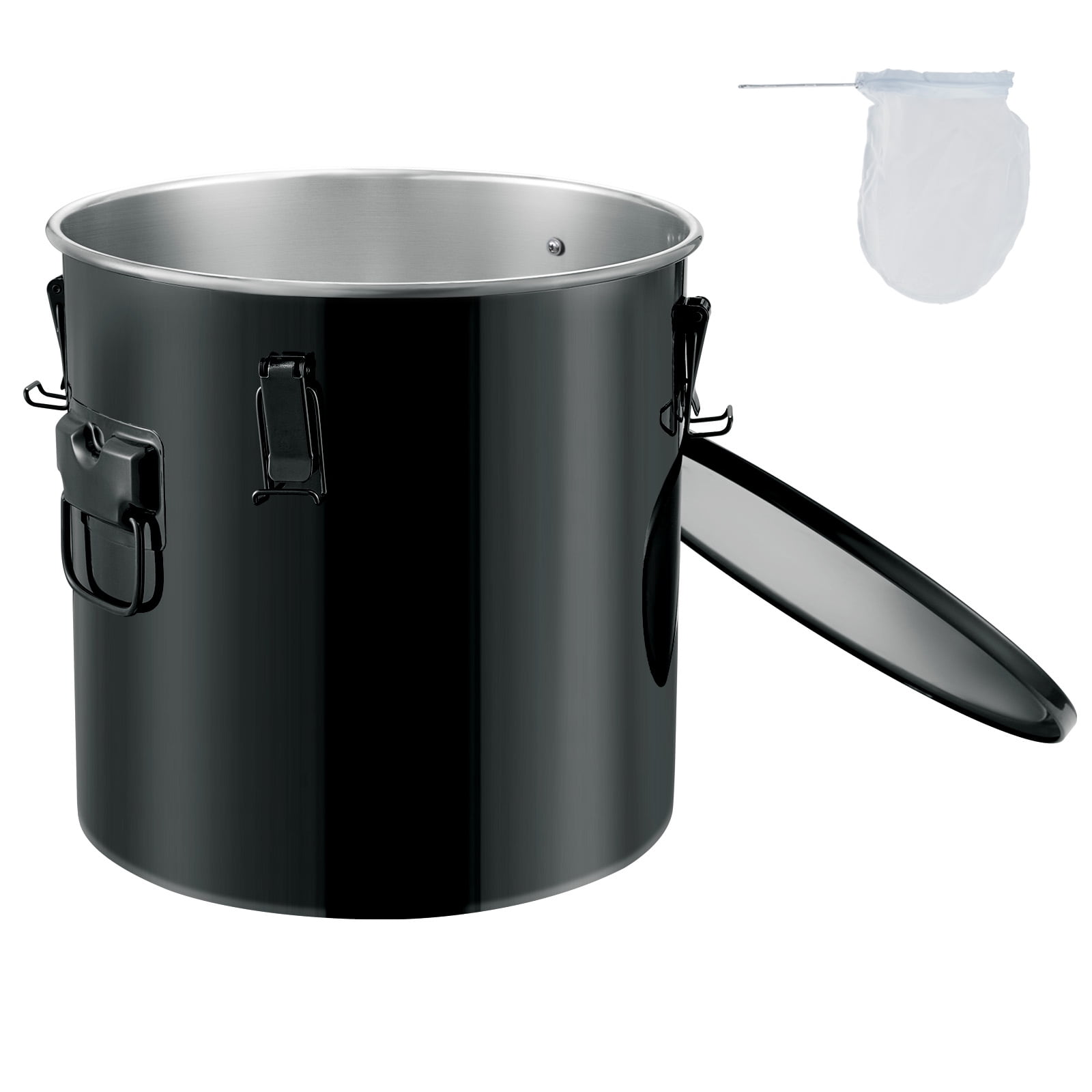 KFFKFF Fryer Grease Bucket Oil Disposal Caddy 10 Gal Bucket with Filter ...
