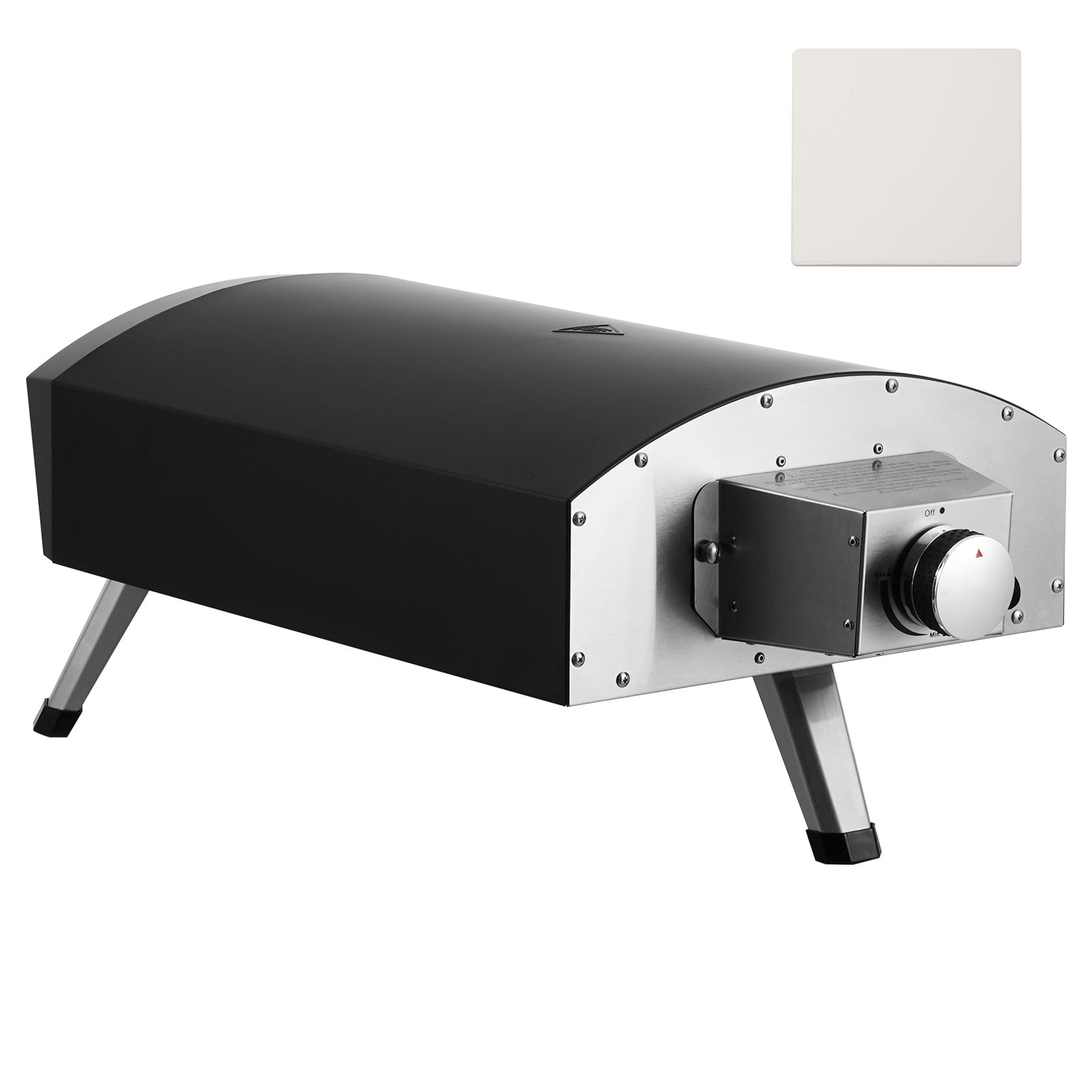 KFFKFF Gas Outdoor Pizza Oven, 12" Cooking Surface, Portable Backyard ...