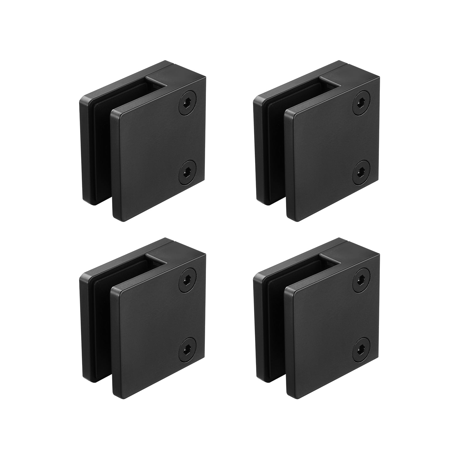 SKYSHALO Glass Holder, 40-Pack Square Brackets for 0.31"-0.47" Thick ...