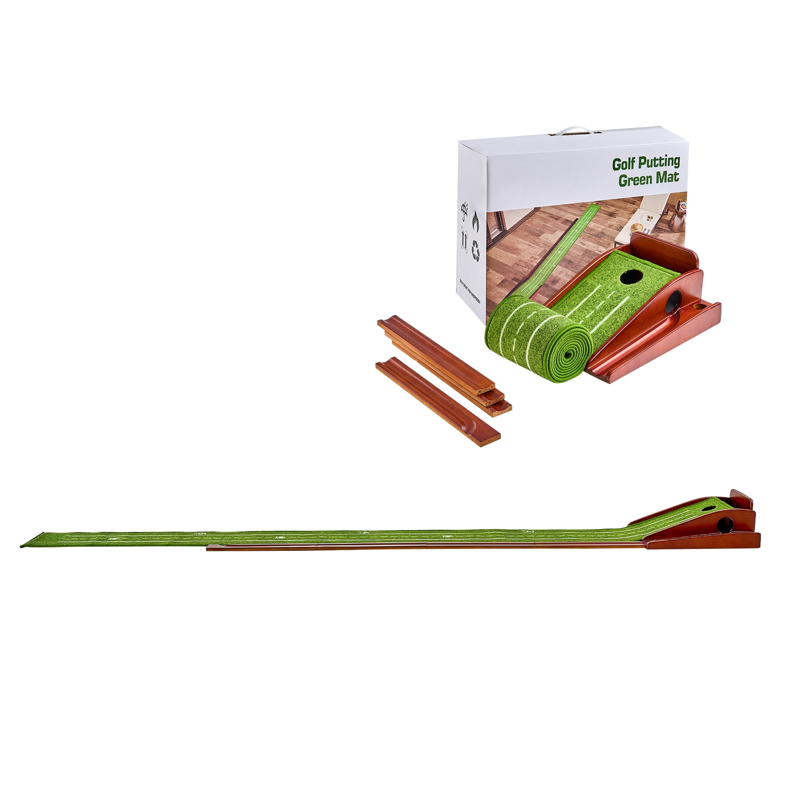 KFFKFF Golf Practice Mat, Single Hole Indoor Putting Green, Smooth Golf ...