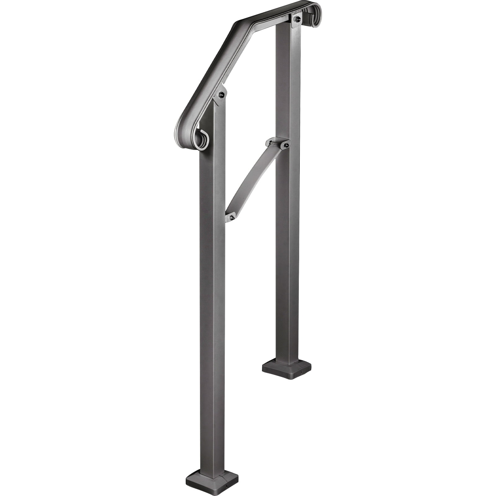 KFFKFF Handrail Arch #2 Fits 2 or 3 Steps Matte Black Stair Handrail ...