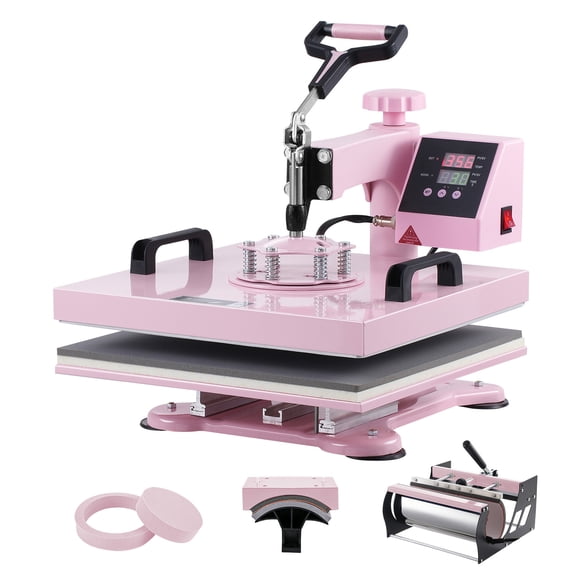 KFFKFF Heat Press, 15x15 inch, 5-in-1 Transfer Tool with 30 oz Cup ...