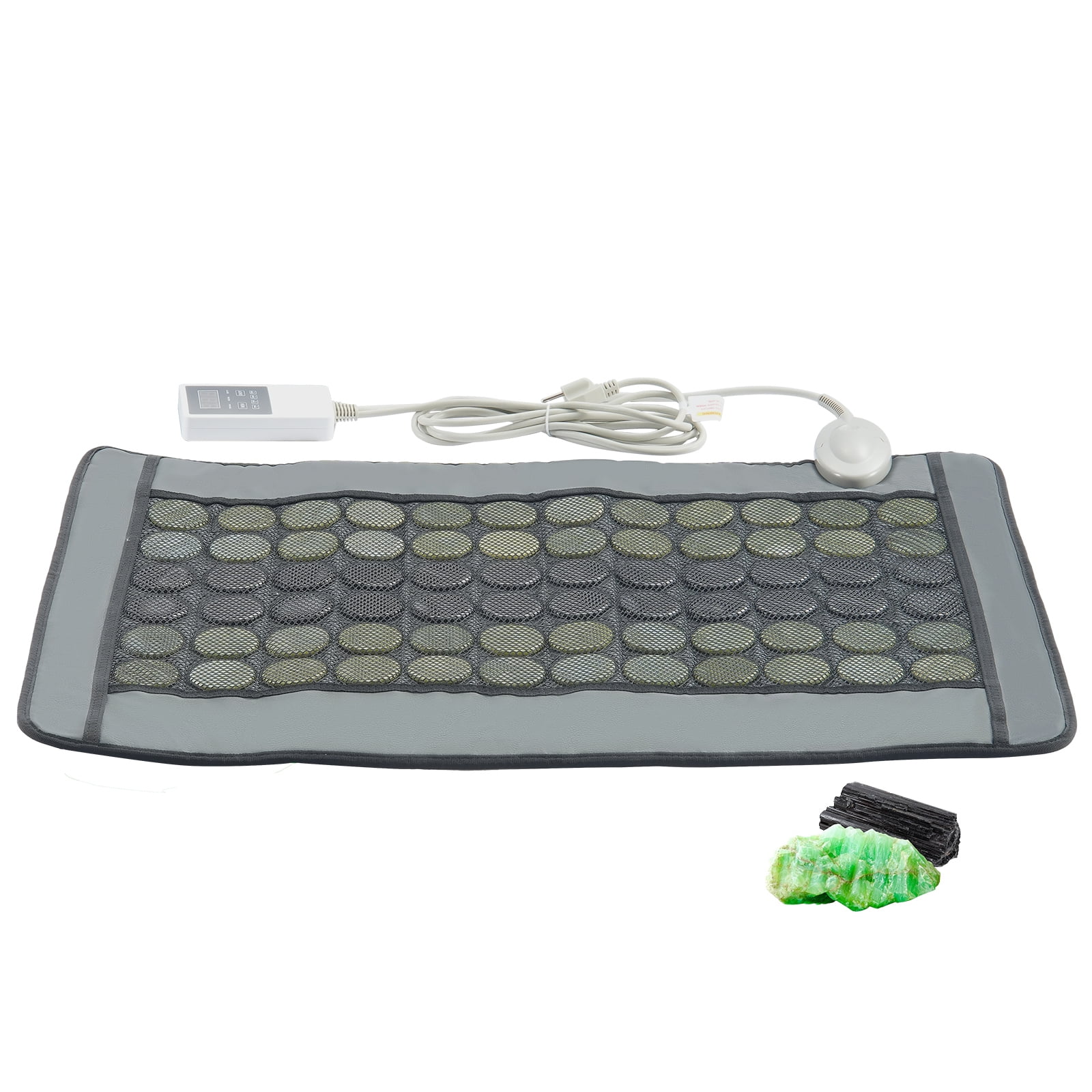 KFFKFF Far Infrared Heating Pad with 48 Jade & 24 Tourmaline Stones for ...