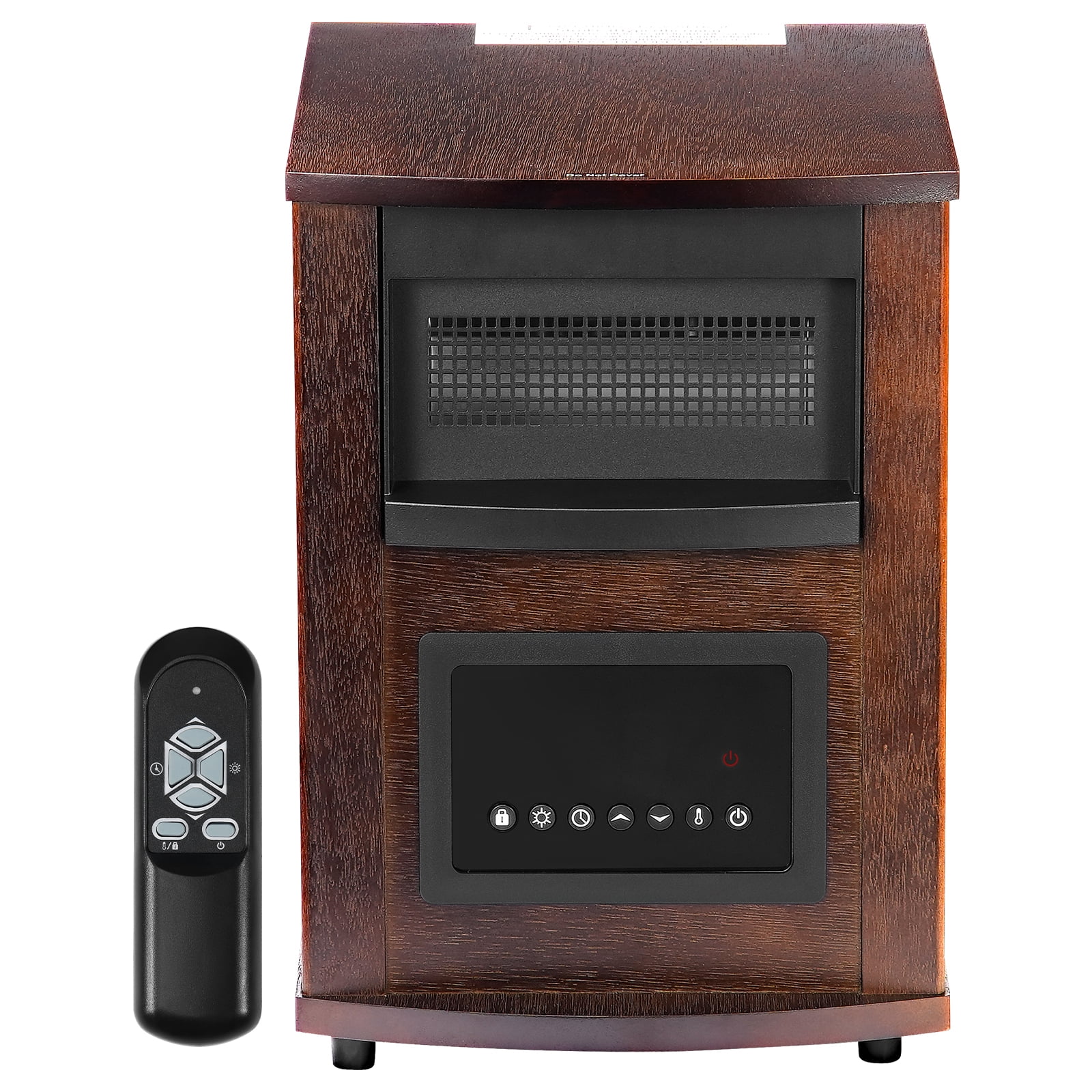 SKYSHALO Infrared Heater, 1500W Electric Heater with Remote, LED ...