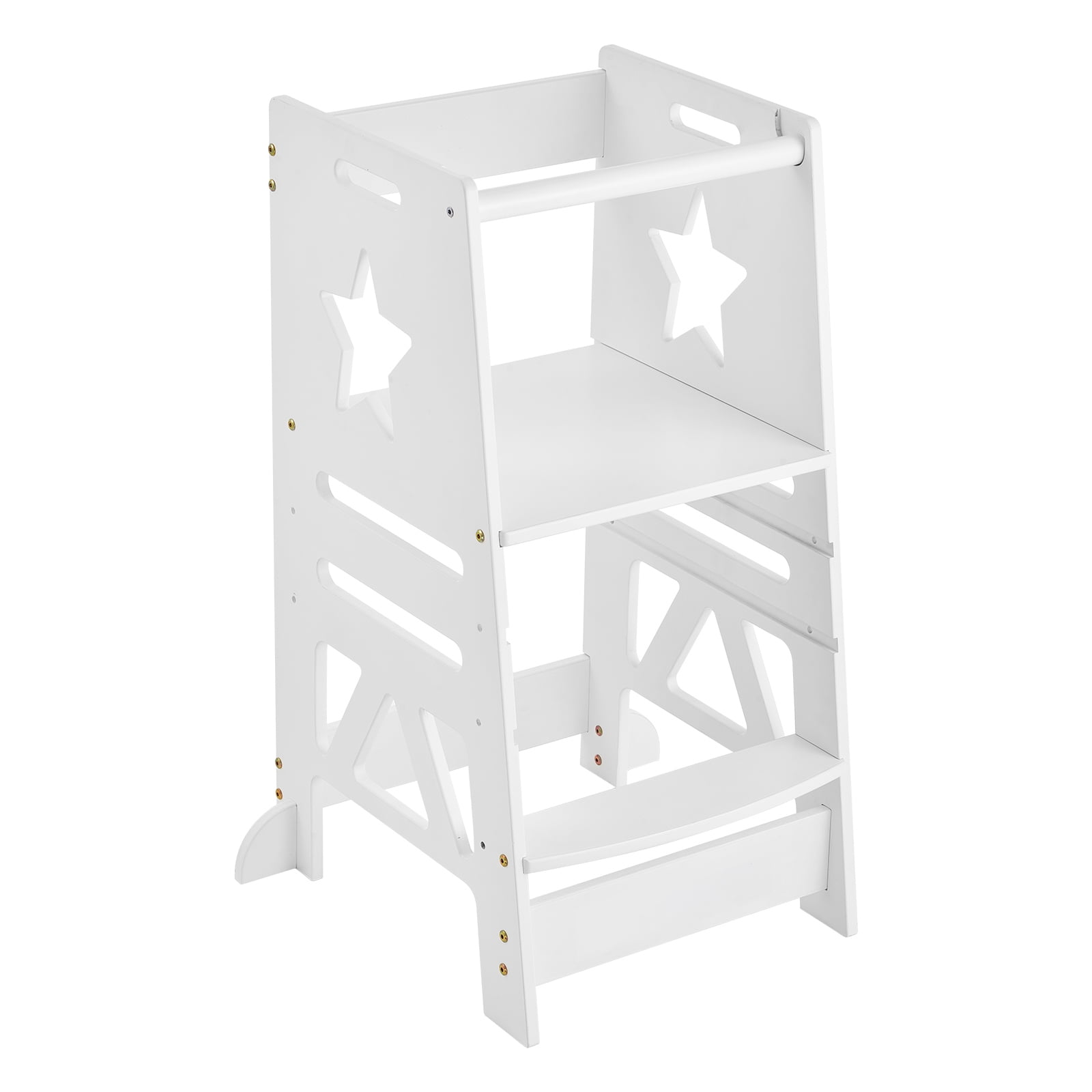 KFFKFF Kids Toddler Step Stool, 3-Level Height Adjustable Toddler ...