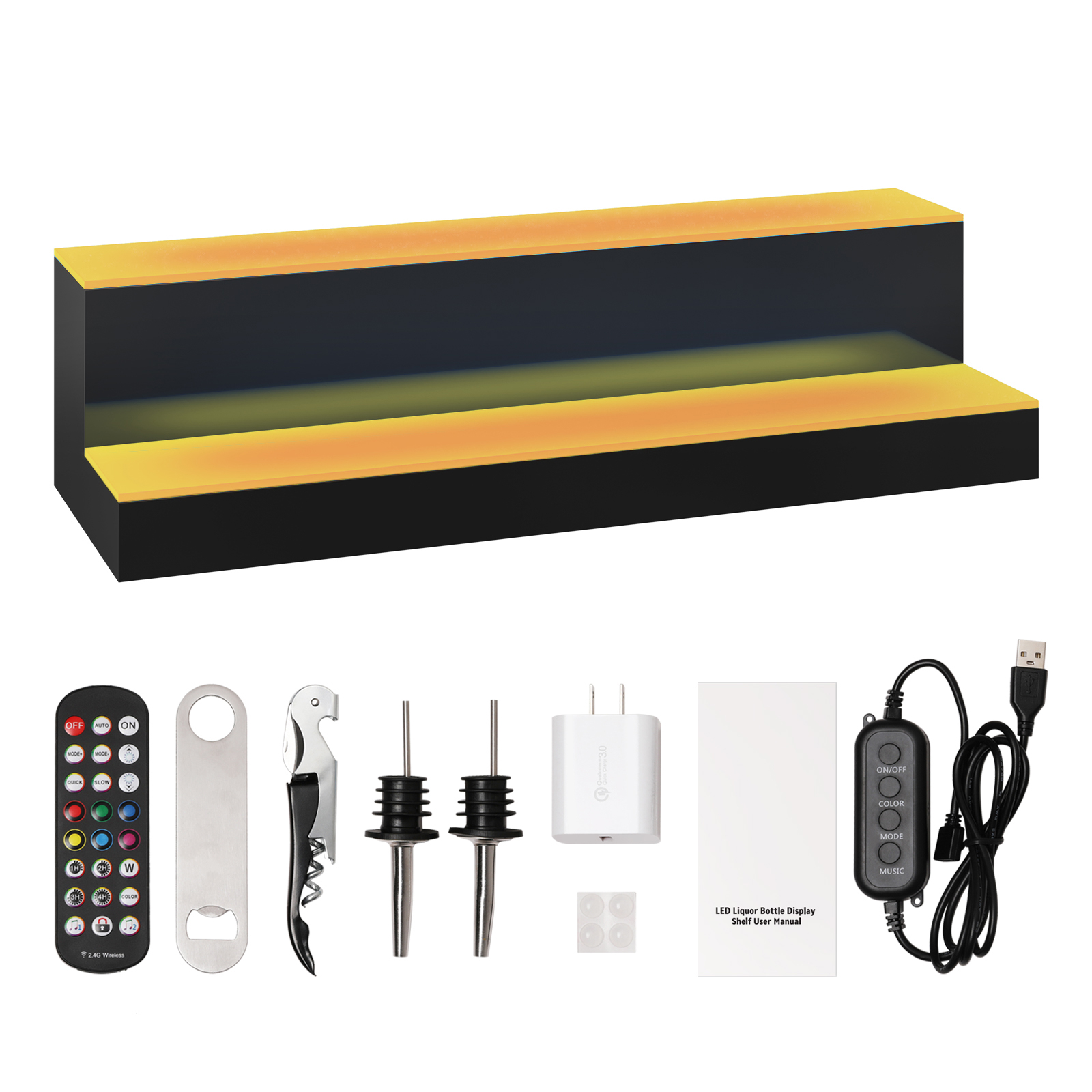 OnDisplay Luxe Wireless Rechargeable LED Lighted Bar Stage Display ...